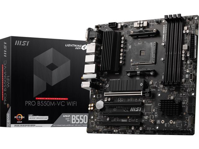 Click here for MSI PRO PRO B550M-VC WIFI AM4 MATX AMD Motherboard prices