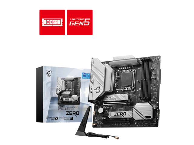 Click here for MSI B760M PROJECT ZERO Wi-Fi 6E LGA 1700 Intel B76... prices