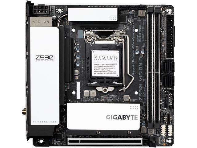 Click here for GIGABYTE Z590I VISION D LGA 1200 Mini ITX Intel Mo... prices