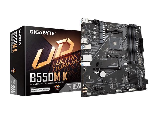 Click here for GIGABYTE B550M K AM4 AMD B550 Micro-ATX Motherboar... prices