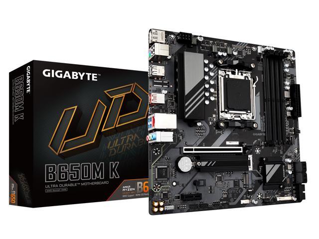 Click here for GIGABYTE B650M K AM5 LGA 1718 AMD B650 M-ATX Mothe... prices