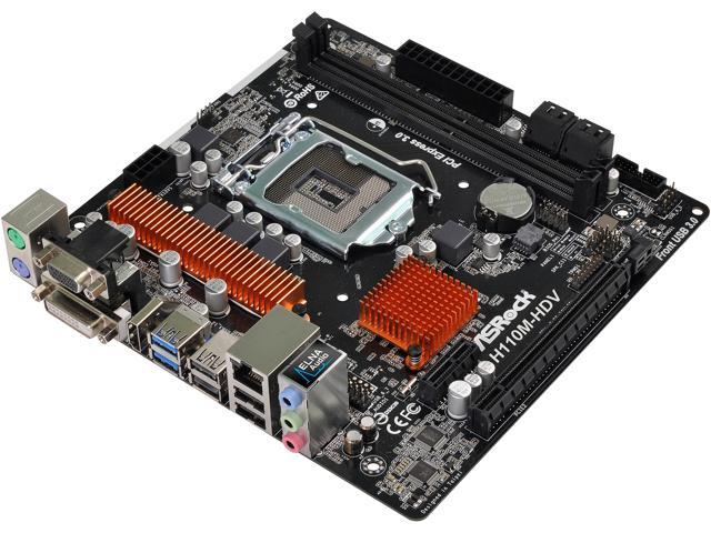 Click here for ASRock H110M-HDV R3.0 LGA 1151 Micro ATX Motherboa... prices