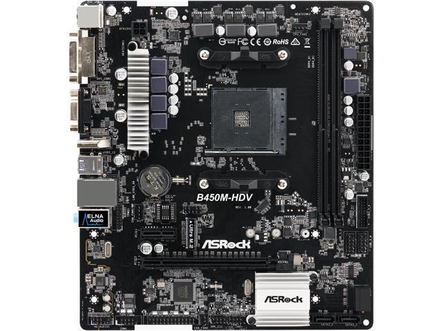 Click here for ASRock B450M-HDV AM4 Micro ATX AMD Motherboard prices