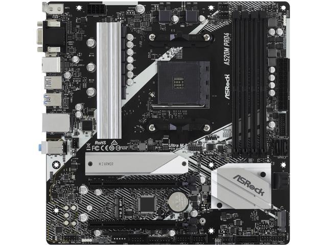 Click here for ASRock A520M PRO4 AM4 Micro ATX AMD Motherboard prices