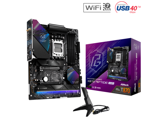 Click here for Open Box - ASRock X870 RIPTIDE WIFI AM5 ATX Mother... prices