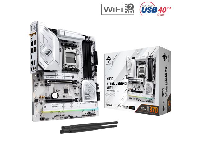 Click here for ASRock X870 STEEL LEGEND WIFI AM5 ATX Motherboard prices