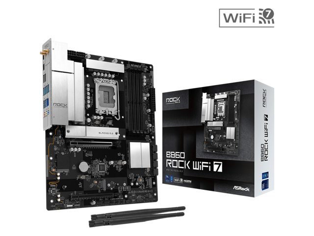 Click here for ASRock B860 Rock WiFi 7 LGA 1851 ATX Motherboard prices