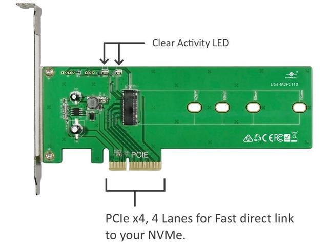 Click here for VANTEC UGT-M2PC110 M.2 NVMe PCIe X4 Adapter For Ex... prices