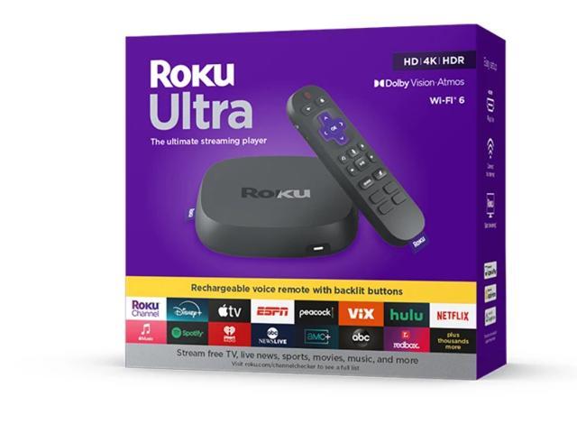 Roku Ultra 4K Streaming Player (2024) - Black - Black