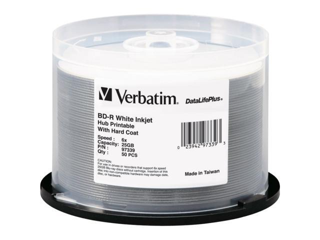 Click here for Verbatim 25GB 6X BD-R Inkjet Printable 50 Packs Di... prices