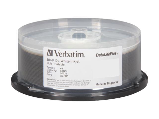 Click here for Verbatim 50GB 6X BD-R DL Inkjet Printable 25 Packs... prices