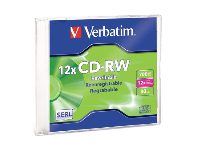 Click here for Verbatim 700MB 12X CD-RW Single Disc Model 95161 prices