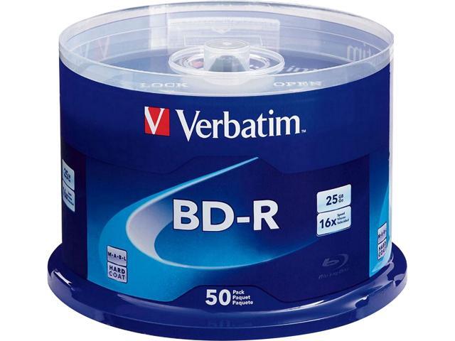 Click here for Verbatim 25GB 6X BD-R 50 Packs Disc Model 98397 prices