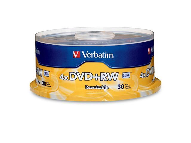 Click here for Verbatim 4.7GB 4X DVD+RW 30 Packs Disc Model 94834 prices