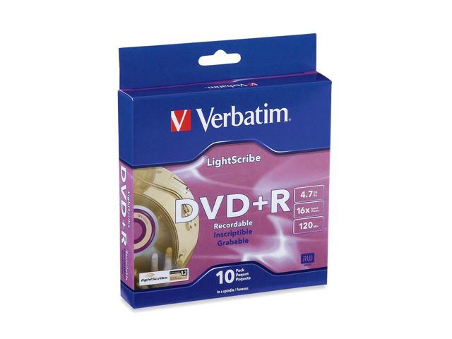Click here for Verbatim 4.7GB 16X DVD+R LightScribe 10 Packs Disc... prices