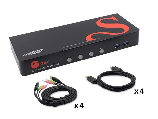 Click here for SIIG 4-Port DisplayPort 1.4 8K MST Dual Head KVM C... prices