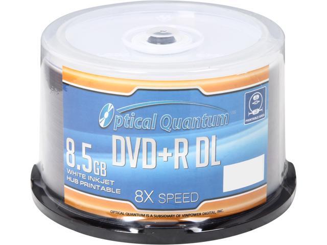 Click here for Optical Quantum 8.5 GB 8X DVD+R DL White Inkjet Hu... prices