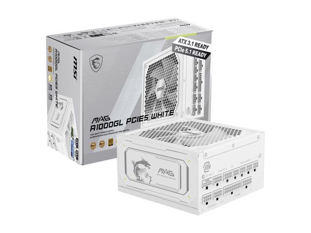 Click here for MSI MAG A1000GL PCIE5 WHITE  Fully Modular Compact... prices