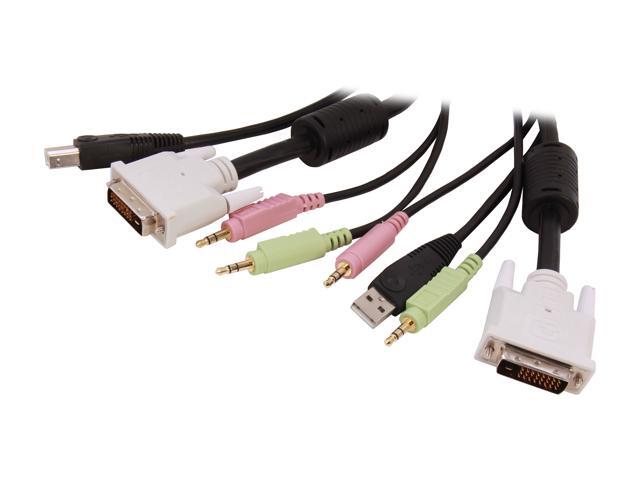 Click here for StarTech. com 10 ft. 4-in-1 USB Dual Link DVI-D KV... prices