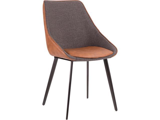 Click here for Marche Contemporary Two-Tone Chair in Brown Faux L... prices