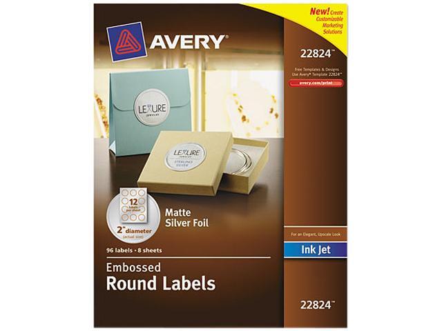 Click here for Avery Round Labels 2 dia Silver Foil 96/Pack 22824 prices