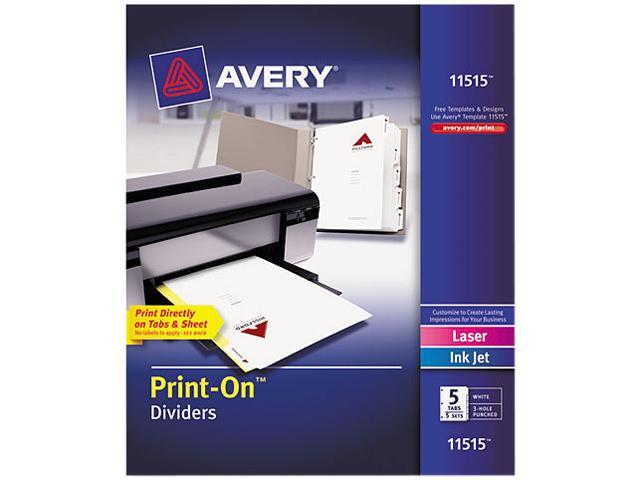 Click here for Avery Customizable Print-on Dividers  5-Tab  Lette... prices