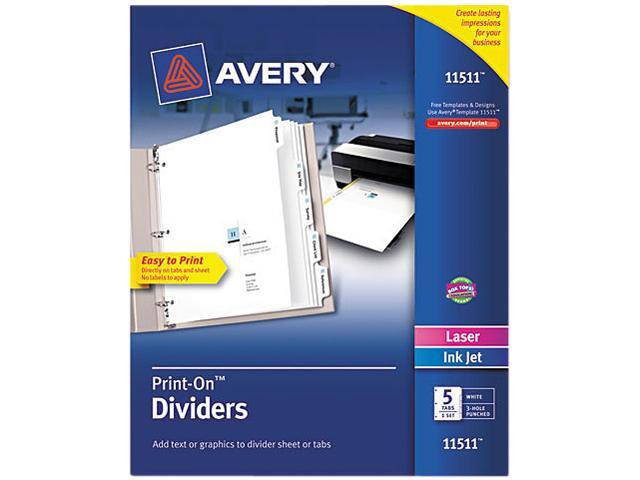 Click here for Avery Customizable Print-on Dividers  5-Tab  Lette... prices