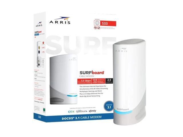Click here for Arris S33 SURFboard DOCSIS 3.1 Cable Modem prices