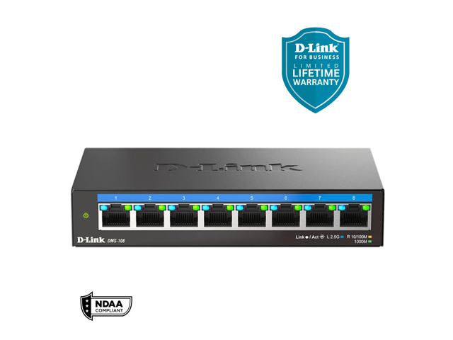 Click here for D-Link 8-Port 2.5Gb Unmanaged Gaming Switch with 8... prices