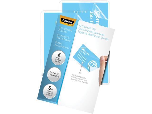 Click here for Fellowes Laminating Pouches 5mm 2-3/8x3-7/8 5 Pack... prices