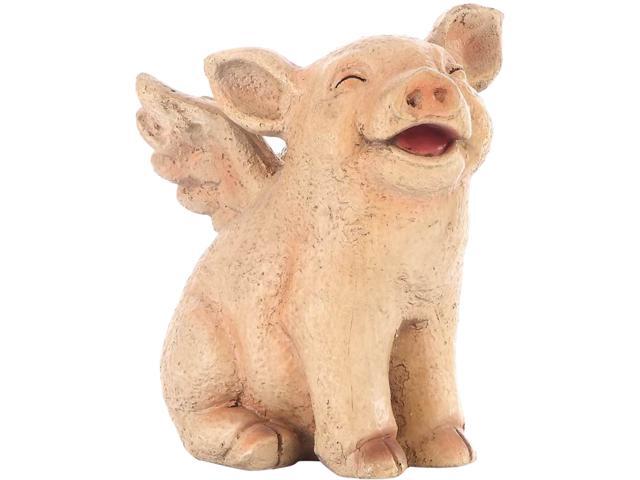 Click here for hi-line gift ltd sitting pig with wings laughing s... prices