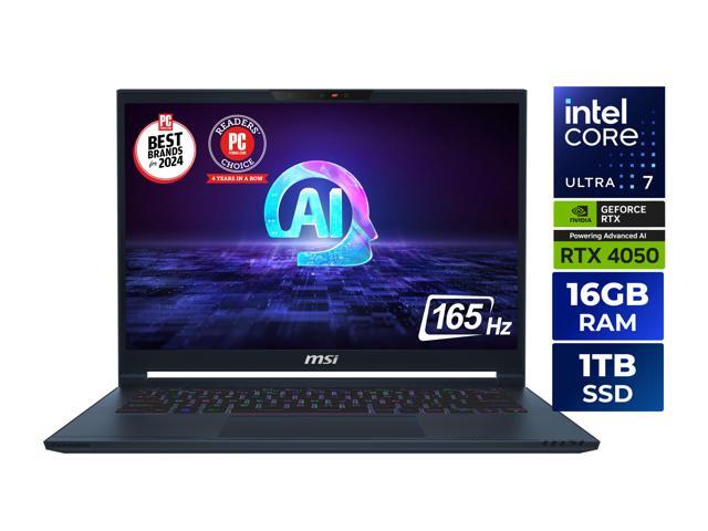 Msi Stealth 14 Ai Studio A1VEG-090US 14" Wuxga 165Hz Gaming Laptop  Intel Core Ultra 7 155H 1.4GHz  16GB Ram  1TB Ssd  Nvidia GeForce Rtx 4050 6G