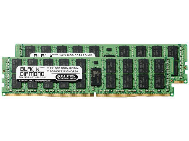 Click here for Black Diamond Memory 32GB (2 x 16GB) ECC Registere... prices