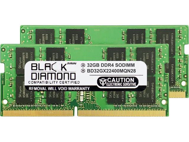 Click here for Black Diamond Memory 64GB (2 x 32GB) 260-Pin DDR4... prices