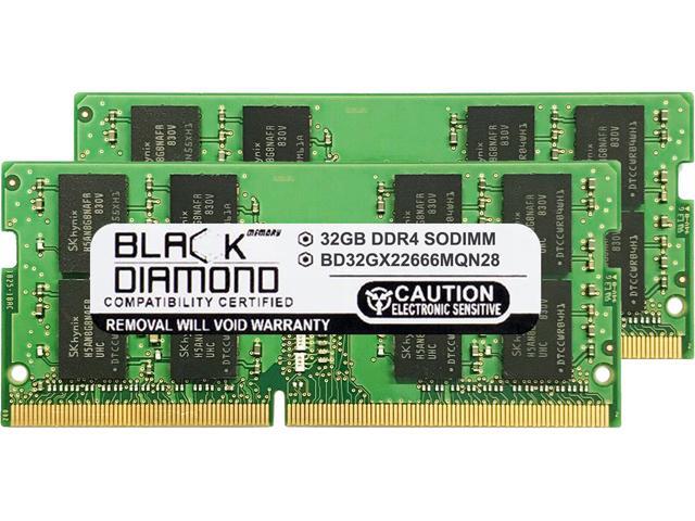 Click here for Black Diamond Memory 64GB (2 x 32GB) 260-Pin DDR4... prices