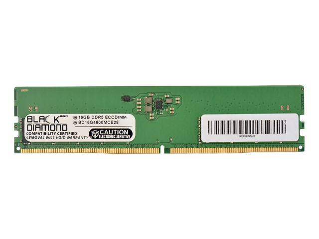 Click here for Black Diamond 16GB (2Rx8) DDR5 4800 ECC Memory BD1... prices