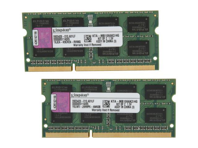 Click here for Kingston 4GB (2 x 2GB) 204-Pin DDR3 SO-DIMM DDR3 1... prices