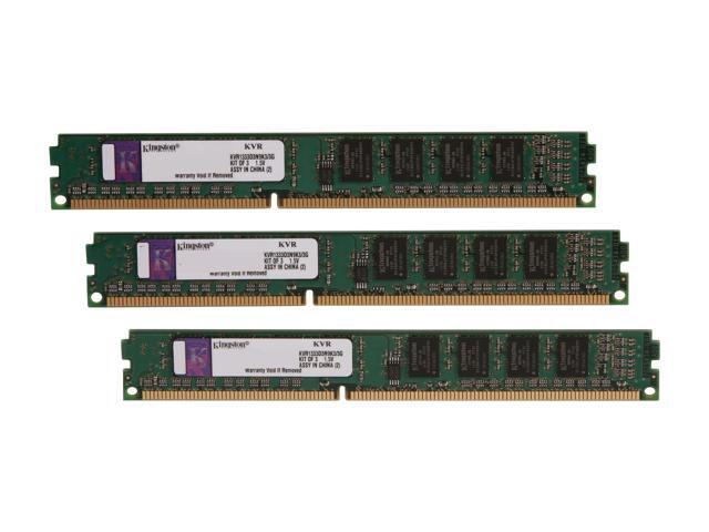 Click here for Kingston ValueRAM 3GB (3 x 1GB) DDR3 1333 (PC3 106... prices