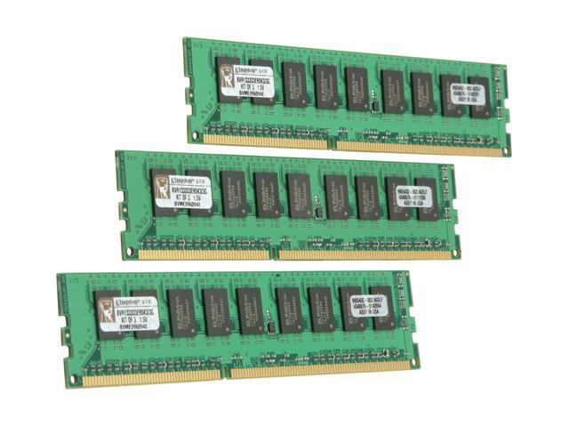 Click here for Kingston ValueRAM 3GB (3 x 1GB) ECC Unbuffered DDR... prices
