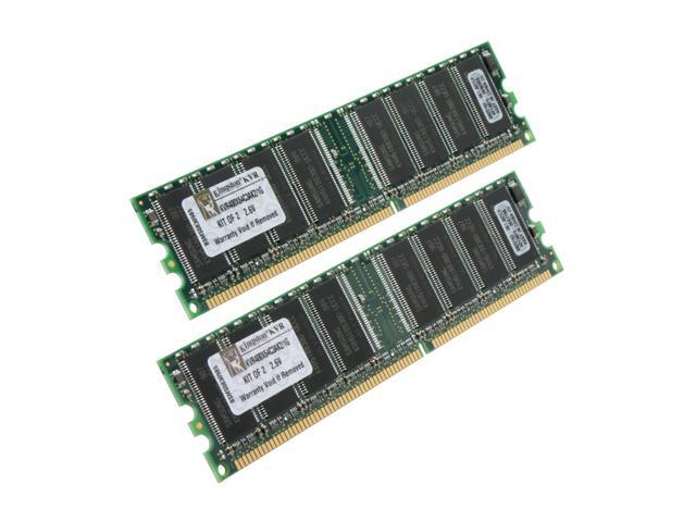 Click here for Kingston ValueRAM 1GB (2 x 512MB) DDR 400 (PC 3200... prices