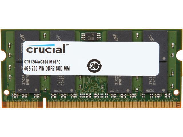 Click here for Crucial 4GB 200-Pin DDR2 SO-DIMM DDR2 800 (PC2 640... prices