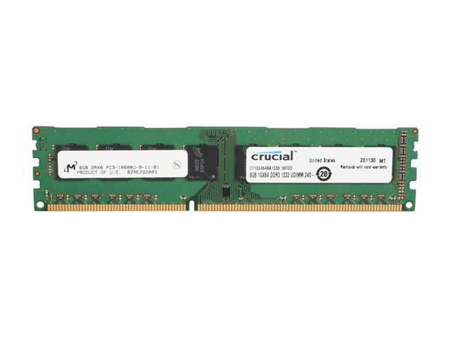Click here for Crucial 8GB DDR3 1333 (PC3 10600) Desktop Memory M... prices