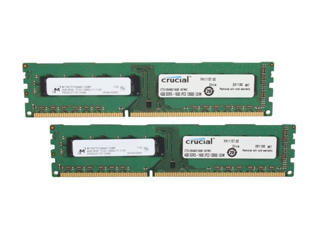 Click here for Crucial 8GB (2 x 4GB) DDR3L 1600 (PC3L 12800) Desk... prices