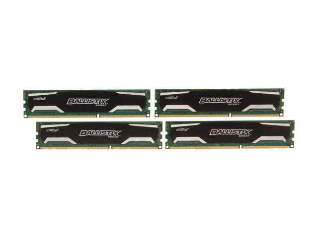 Click here for Ballistix Sport 32GB (4 x 8GB) DDR3 1600 (PC3 1280... prices