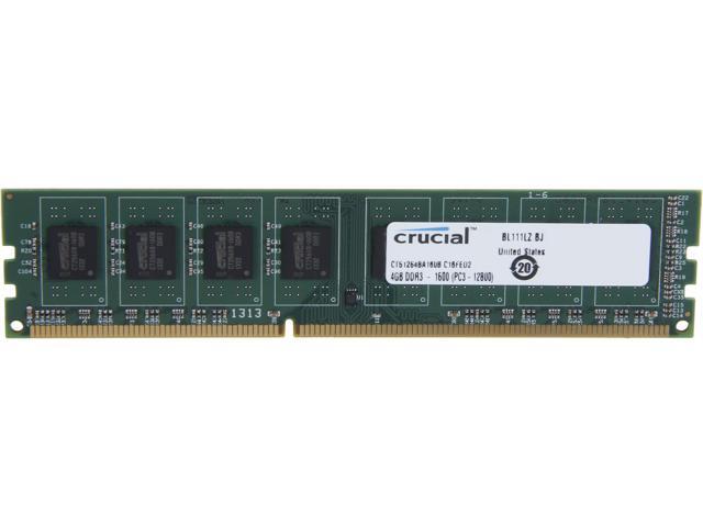 Click here for Crucial 4GB DDR3 1600 (PC3 12800) Desktop Memory M... prices