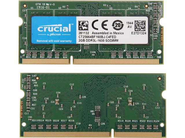 Click here for Crucial 4GB (2 x 2GB) 204-Pin DDR3 SO-DIMM DDR3 16... prices