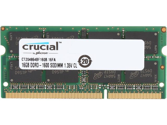 Click here for Crucial 16GB 204-Pin DDR3 SO-DIMM DDR3L 1600 (PC3L... prices