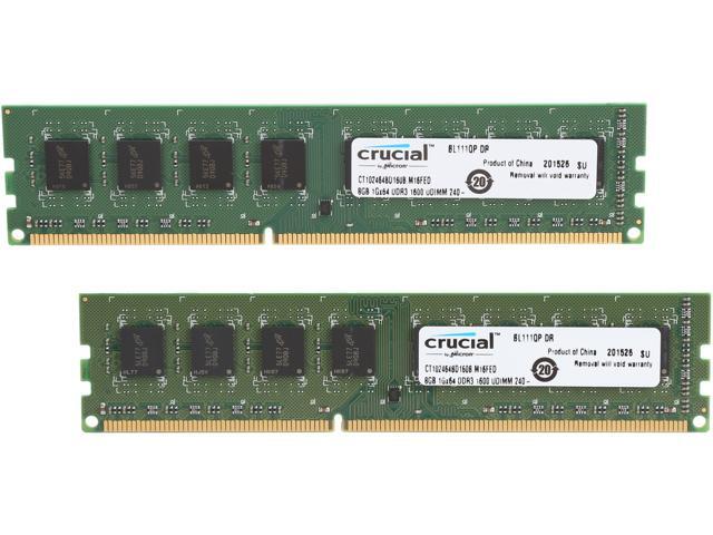 Click here for Crucial 16GB (2 x 8GB) DDR3L 1600 (PC3L 12800) Des... prices