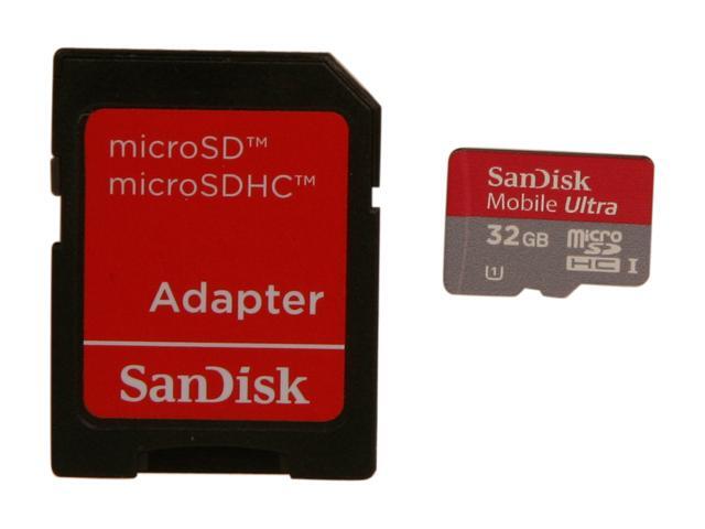 Click here for SanDisk Mobile Ultra 32GB microSDHC Flash Card Mod... prices