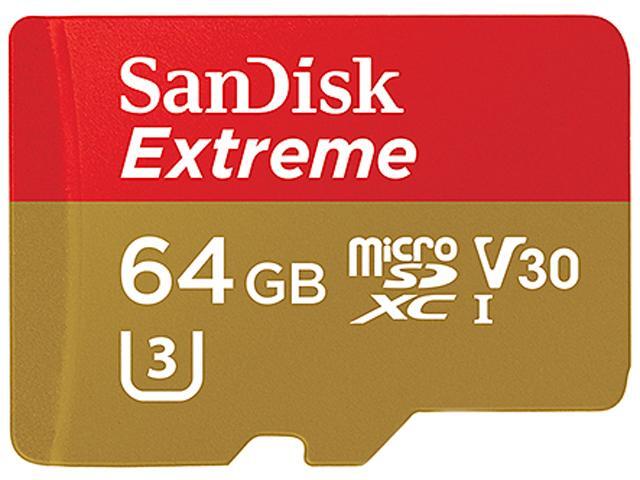 Click here for SanDisk 64GB Extreme microSDXC UHS-I/U3 Class 10 M... prices